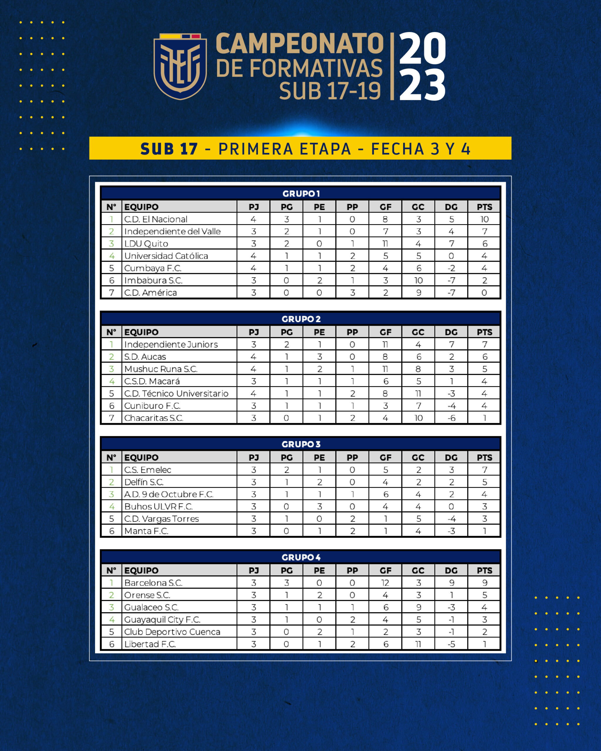 FEF: ¡Campeonato Nacional de Categorías Formativas, se viene una nueva ...